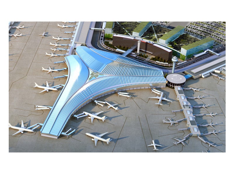 O’Hare Airport’s Global Terminal and Concourse, Chicago, US