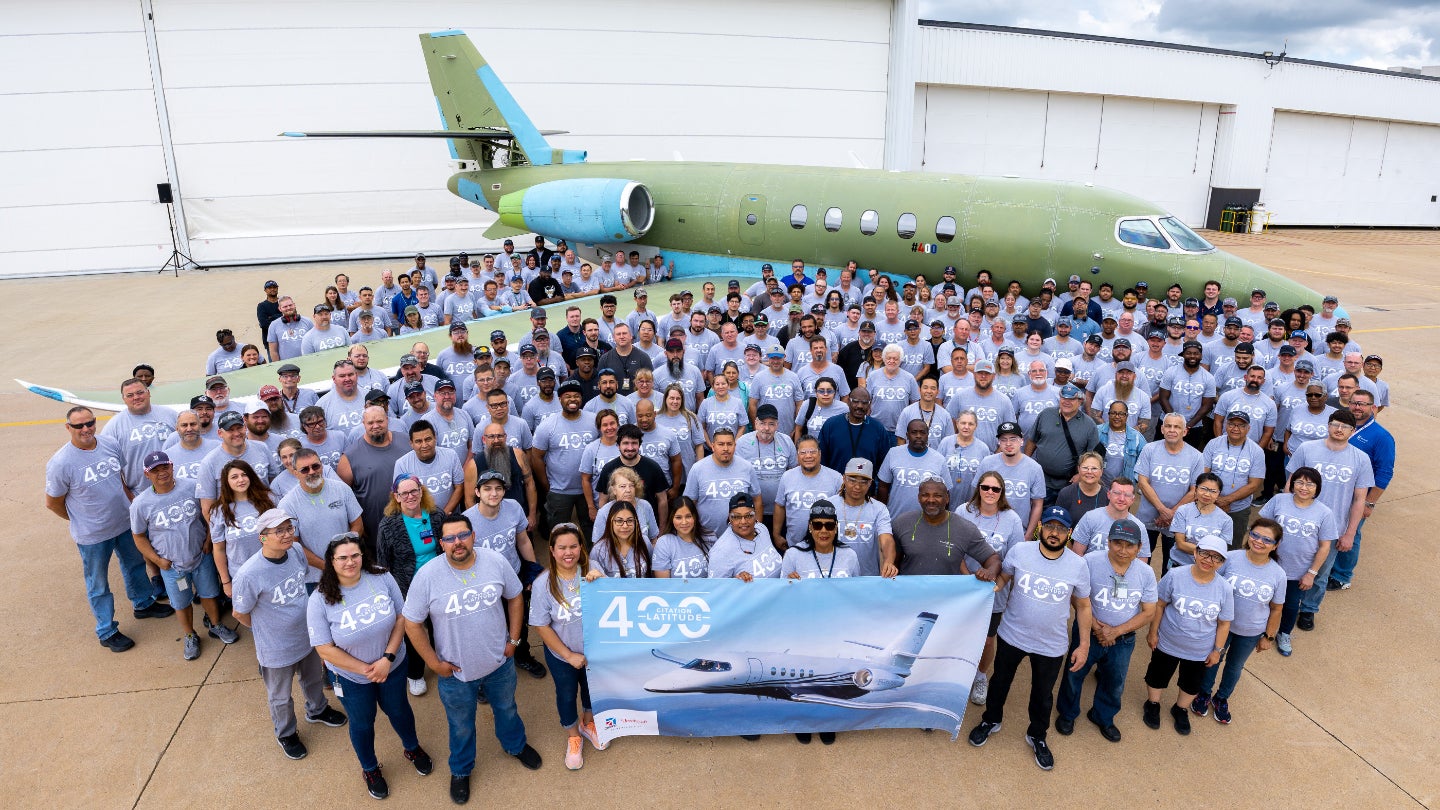 Textron marks 400th rollout of Cessna Citation Latitude aircraft
